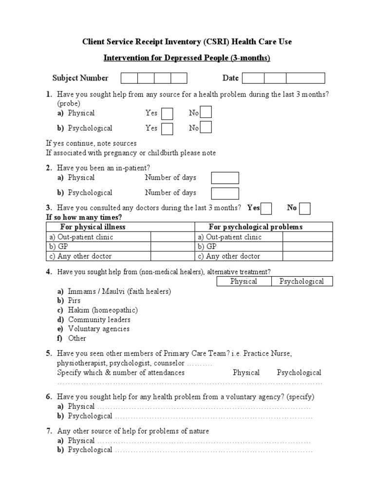Client Service Receipt Inventory | PDF