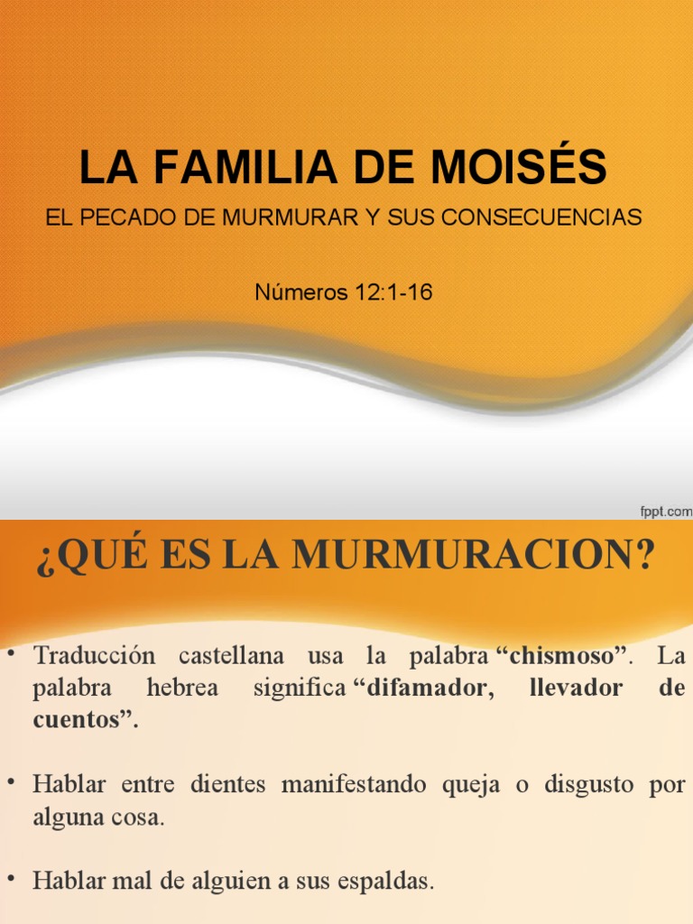 La murmuración y sus consecuencias: Un análisis bíblico del pecado de ...