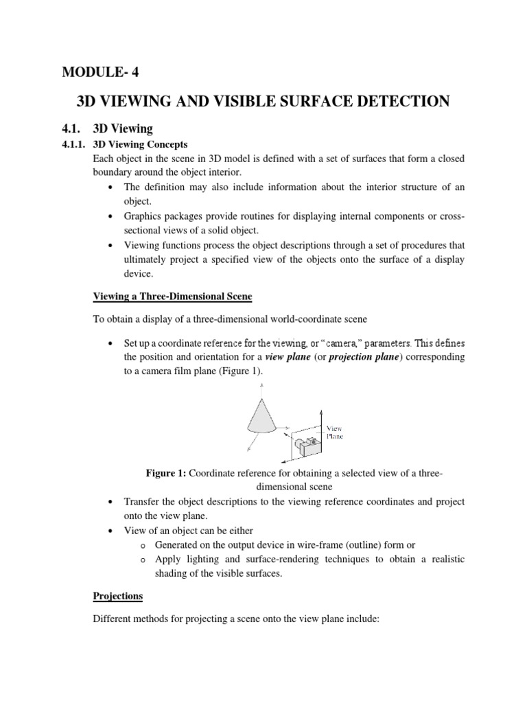 MODULE 4 Part 1 | PDF | Cartesian Coordinate System | 3 D Computer Graphics MODULE 4 Part 1 | PDF | Cartesian Coordinate System | 3 D Computer Graphics