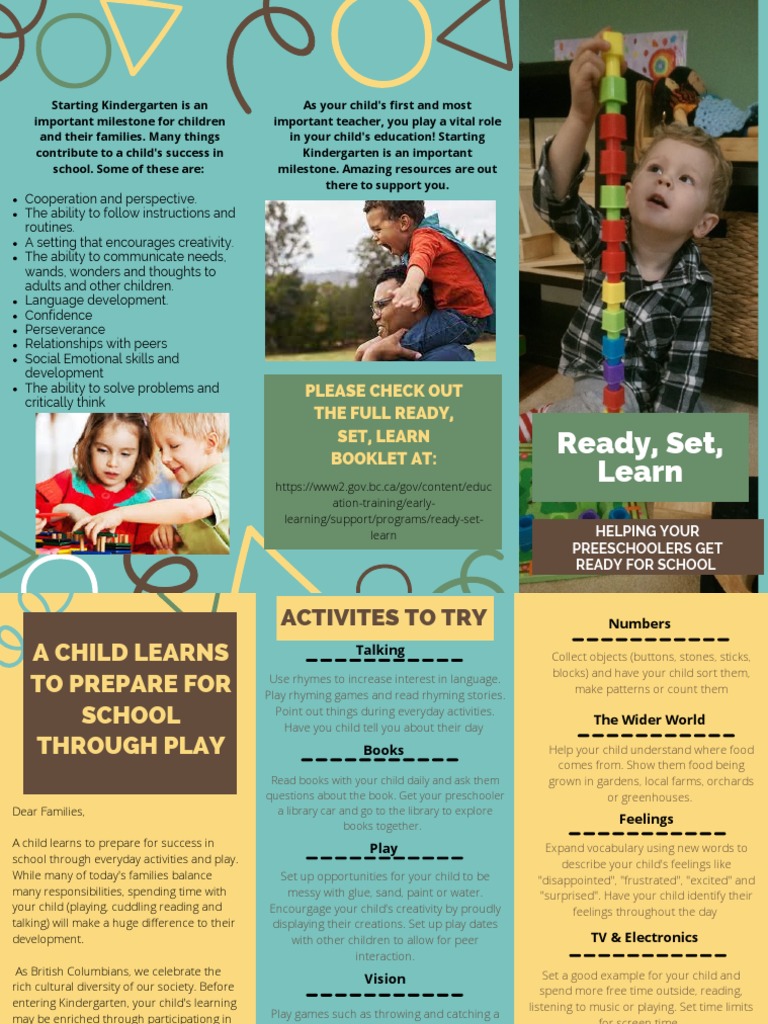 Ready Set Learn Brochure | PDF | Preschool | Human Nature
