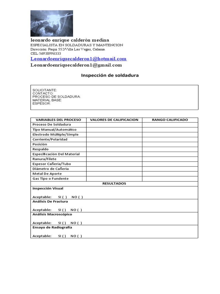 Leonardo Calderon NDT | PDF