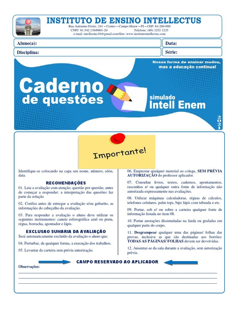 Capa de Simulados | PDF