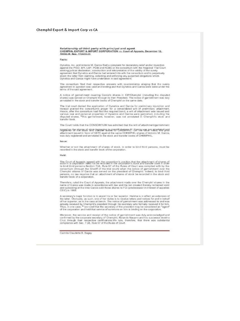 Chemphil Export & Import Corp Vs CA | PDF