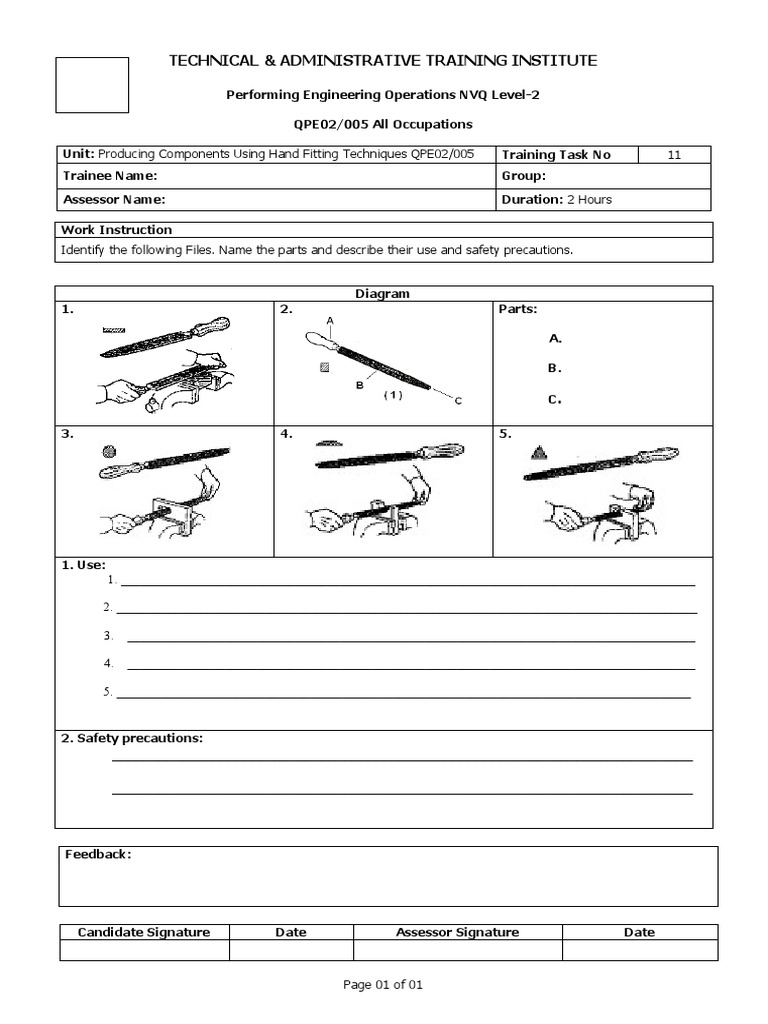 Hand Skills Task 11 | PDF