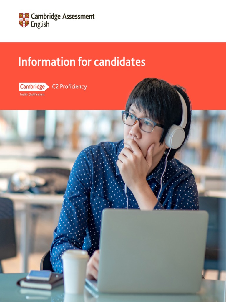 c2 Proficiency Information For Candidates Booklet | PDF | Test ...