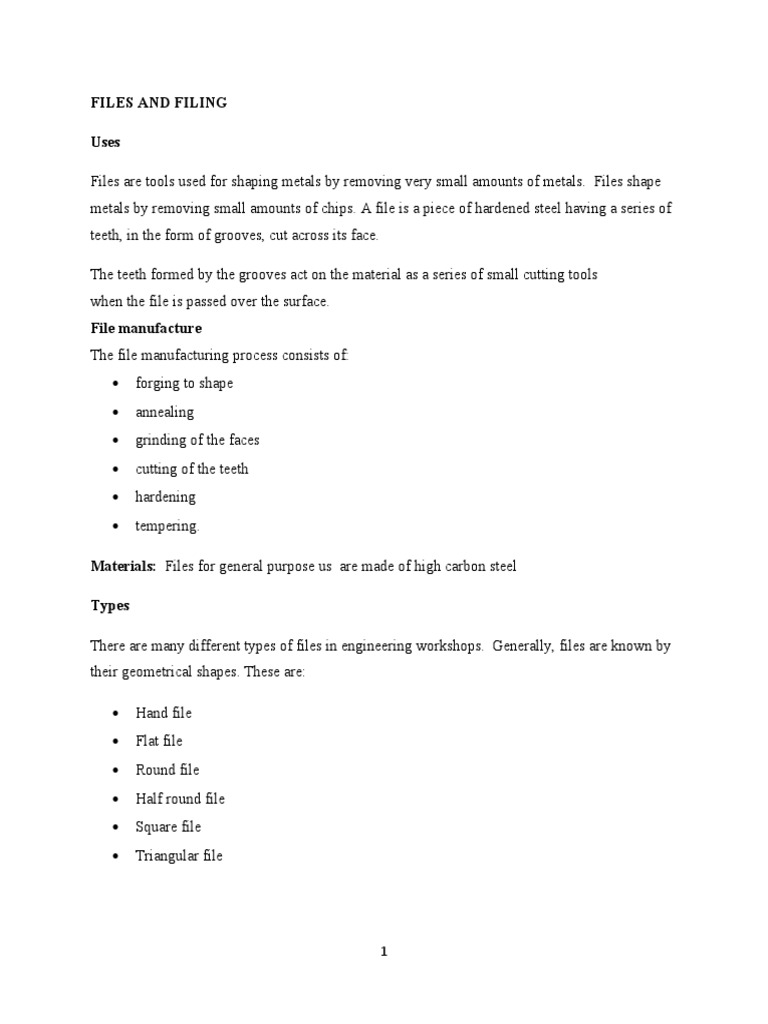 Files and Filing | PDF | Metals | Building Materials