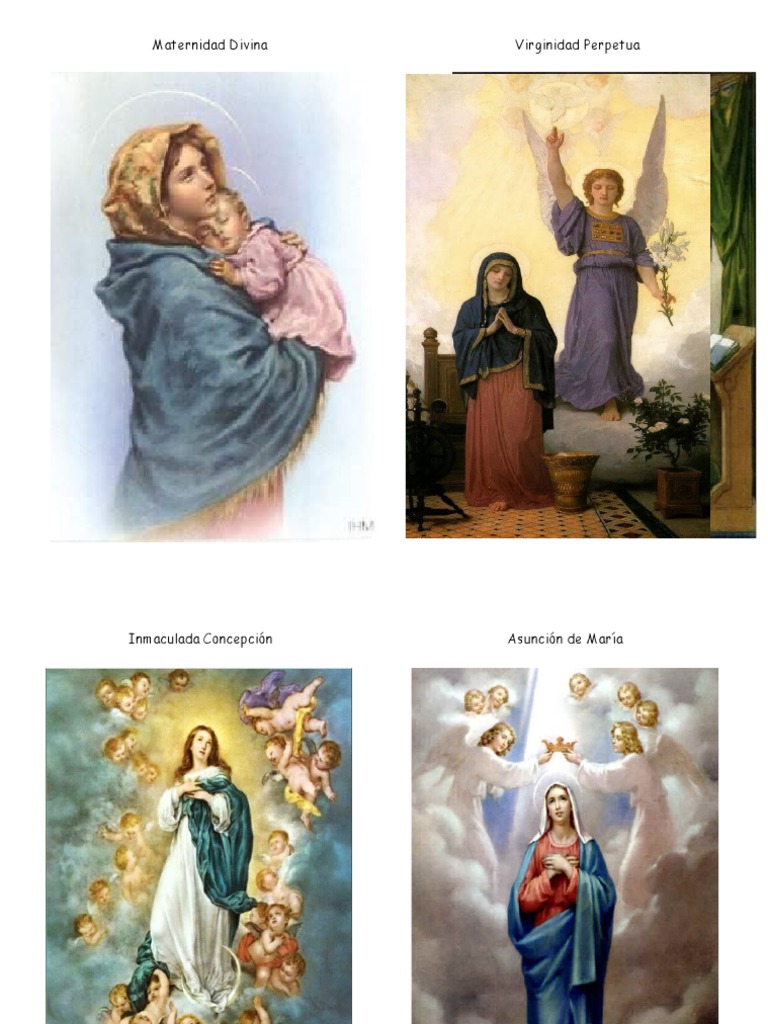 4 Dogmas de La Virgen Maria y La Virgen de La Asunción | PDF