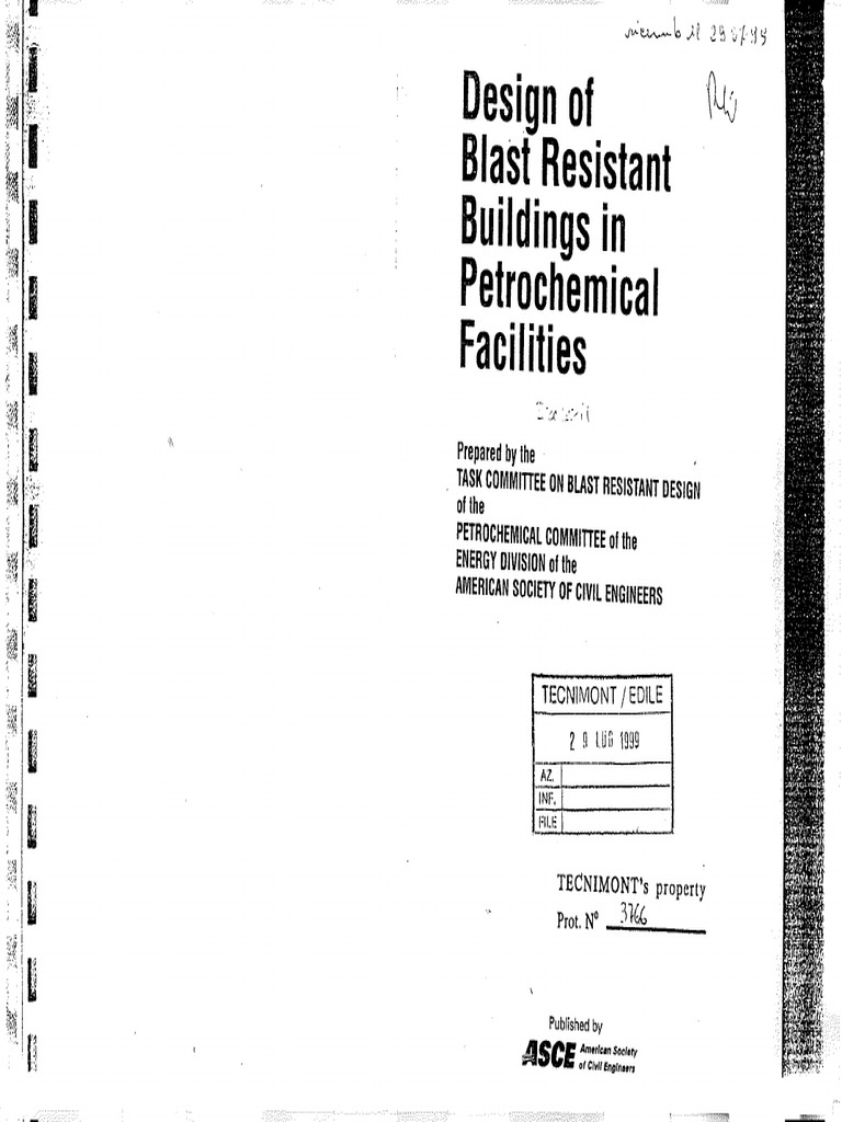ASCE - Design of Blast Resistant Buildings | PDF