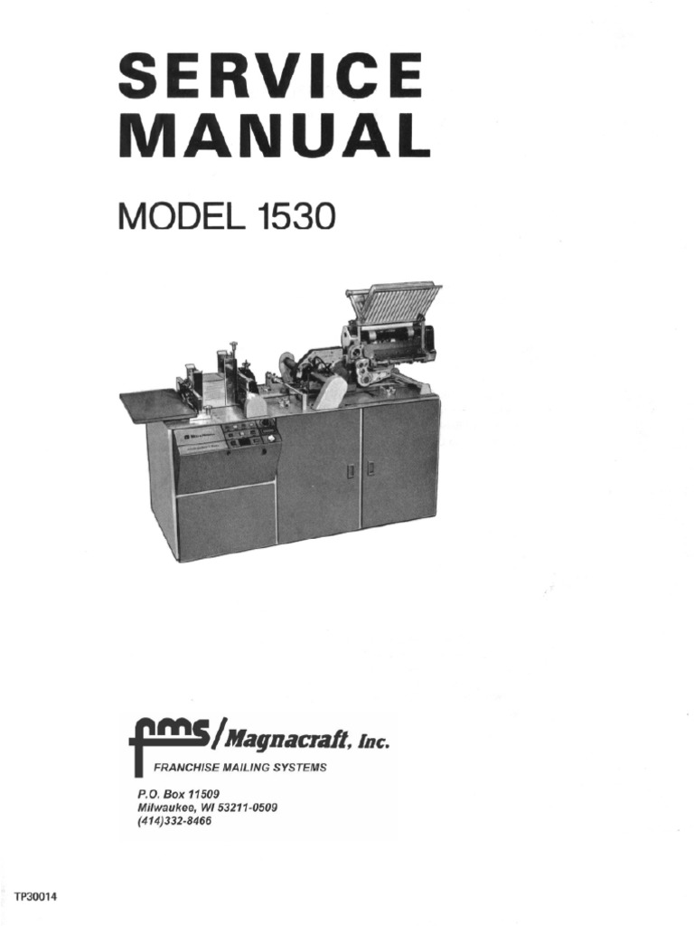 Magnacraft 1530 Service Manual | PDF
