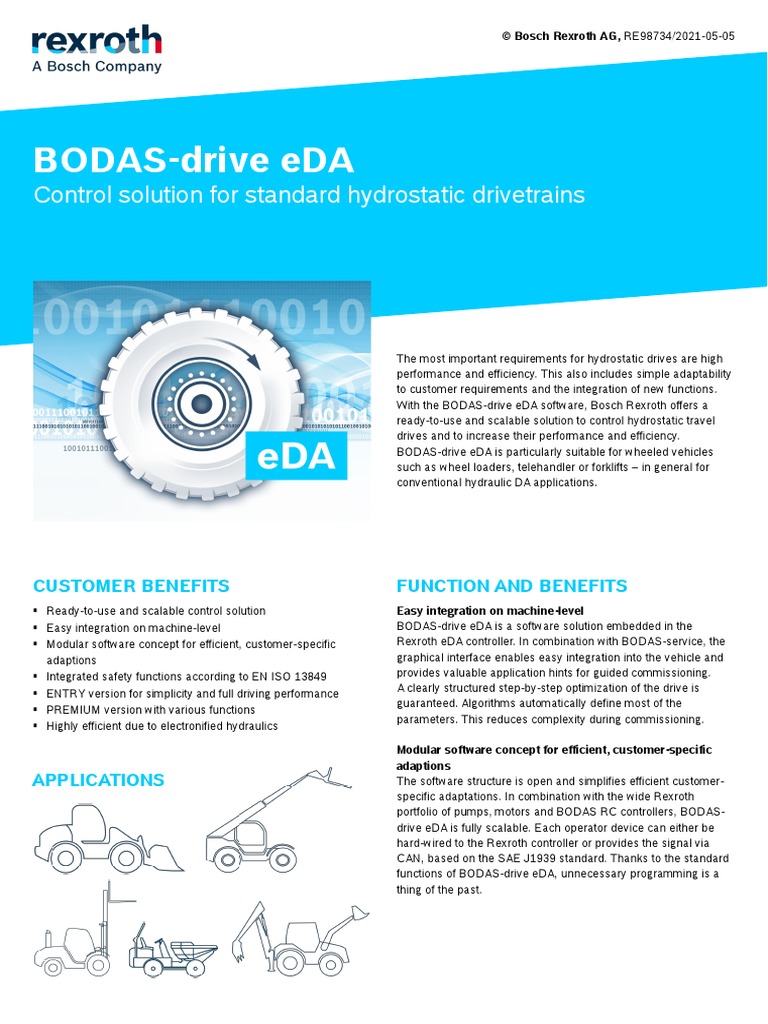 BODAS-drive eDA: Control Solution For Standard Hydrostatic Drivetrains ...