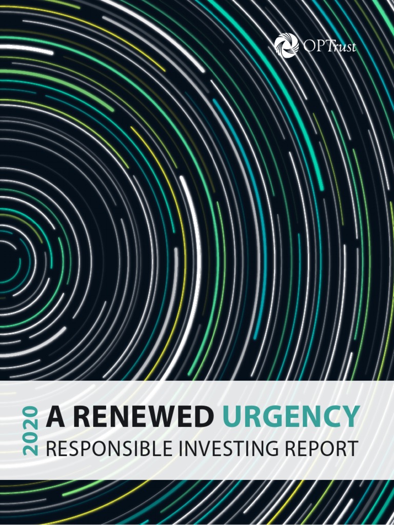 2020 OPTrust Responsible Investing Report | PDF | Sustainability ...