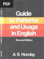 A. S. Hornby, Guide To Patterns and Usage in English | PDF