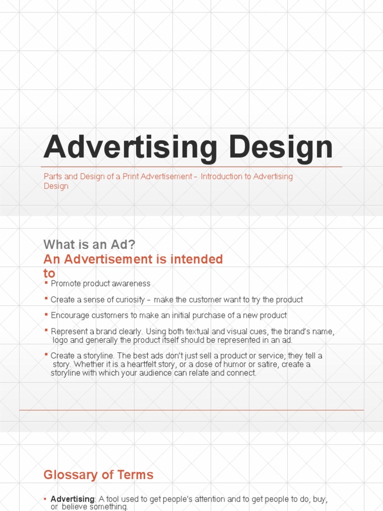 Advertising Design: Parts and Design of A Print Advertisement ...