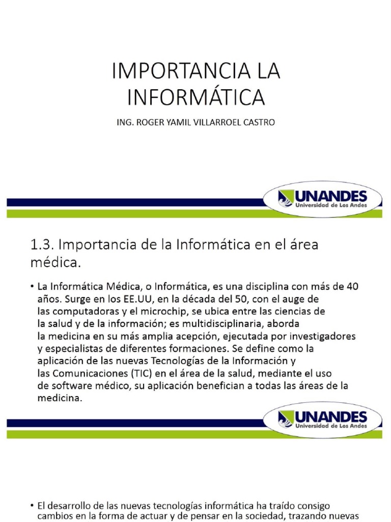 Importancia de La Informática | PDF