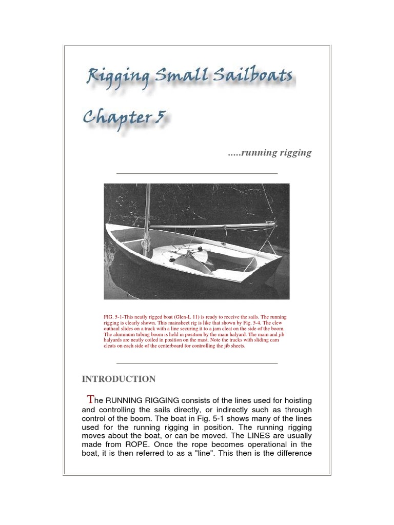 Rigging Small Sailboats - Chapter 5 | PDF | Rope | Sail
