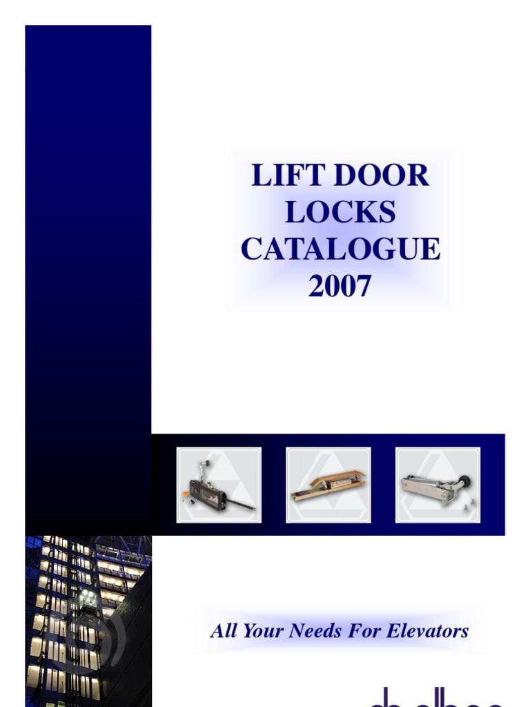 Catalogue EN - Lift Door Locks 01 - 2007 | PDF | Door | Elevator