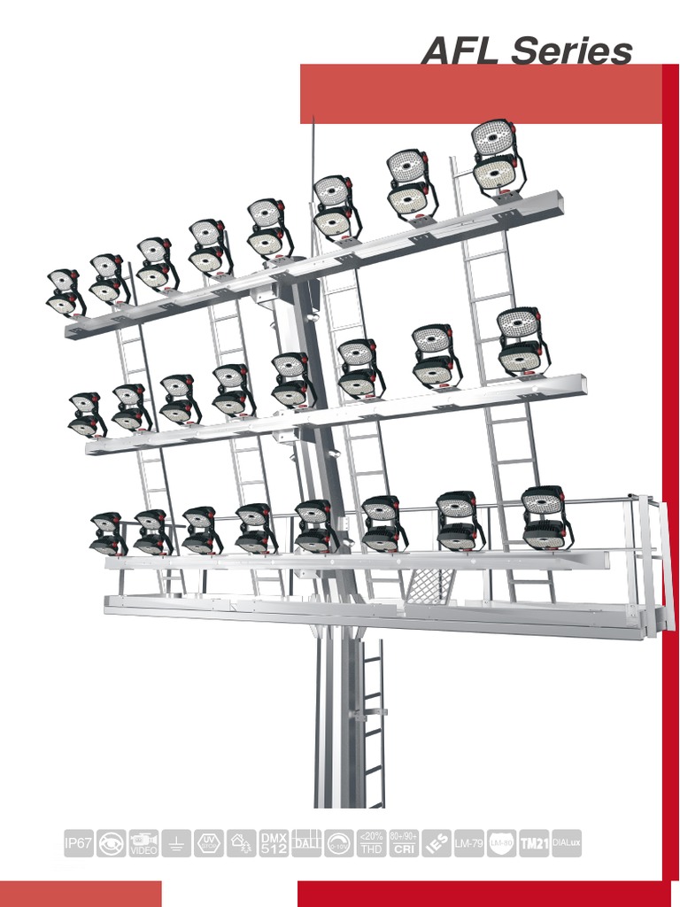 AFL Series Led Flood Light Catalog | PDF | Lighting | Telescopic Sight