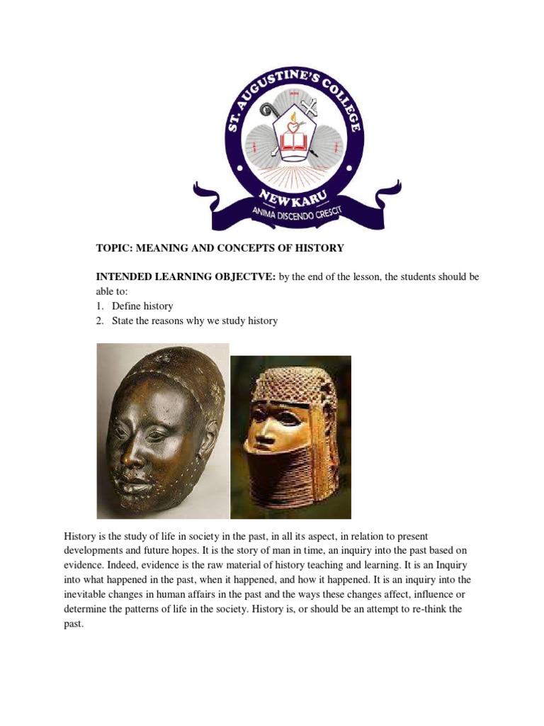 History Jss3 e Note (1) Compressed | Download Free PDF | Rock (Geology)