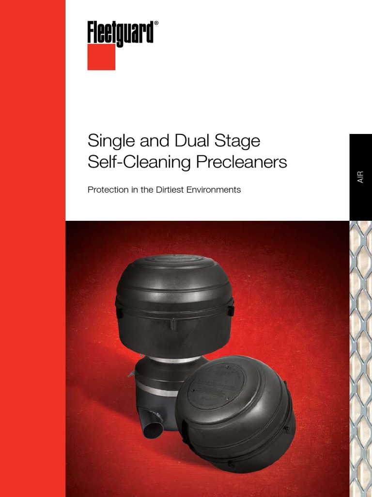 Single and Dual Stage Self-Cleaning Precleaners: Protection in The ...