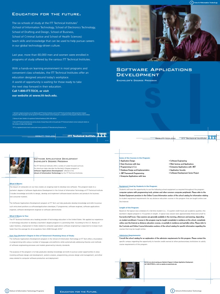 Software Applications Development - ITT Technical Institute | PDF ...