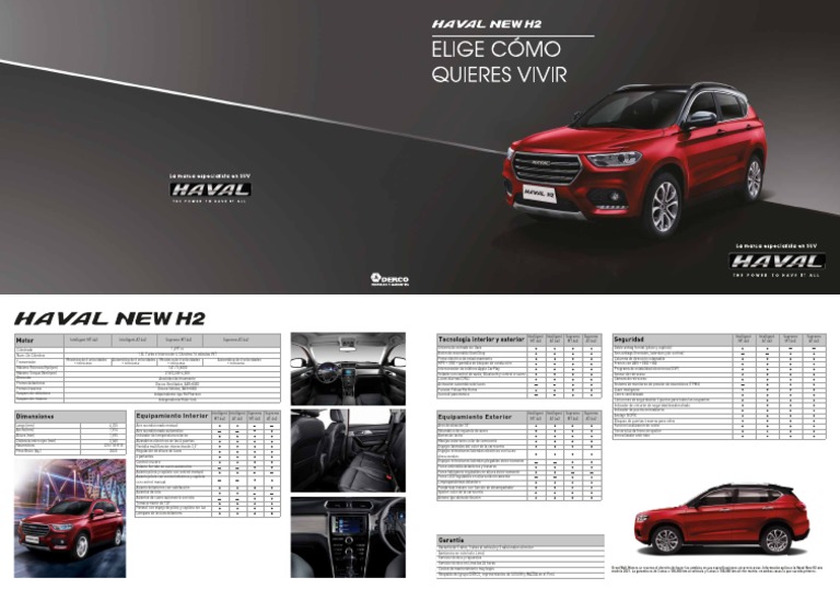 2020-12-29-Catalogo Haval New H2 | PDF | Airbag | Sistema de freno ...