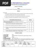 CHED Curriculum For General Education (Memorandum Order | PDF