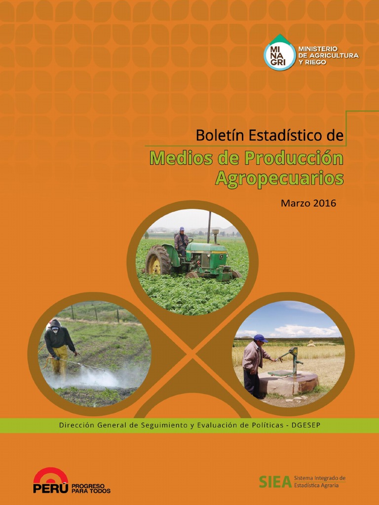 Boletin Estad Medios Produccion Agropec Mar16 | PDF | Fertilizante | Agricultura