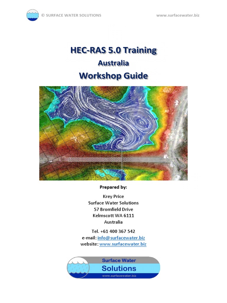 HEC RAS Training Manual Workshop 1 | PDF | Computer File | Geographic ...