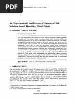 Saturated Salt Solutions: Relative Humidity (%RH) | PDF | Relative ...