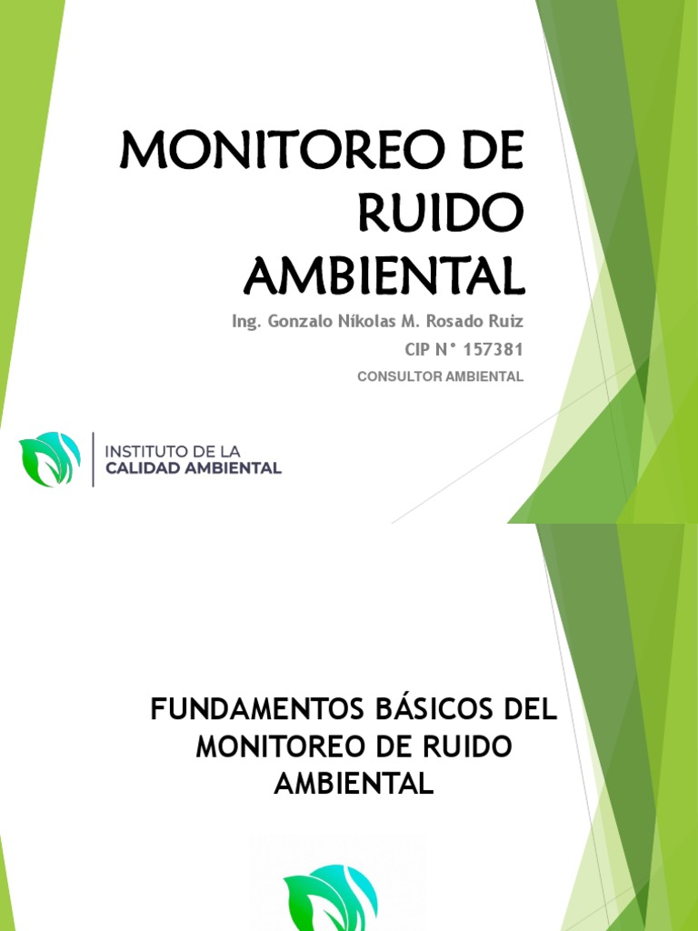 Monitoreo de Ruido Ambiental | PDF | Sonido | Decibel