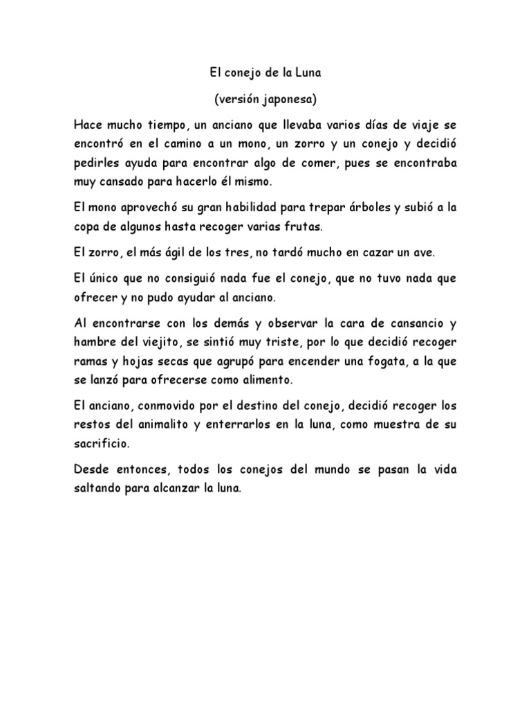 El Conejo de La Luna | PDF