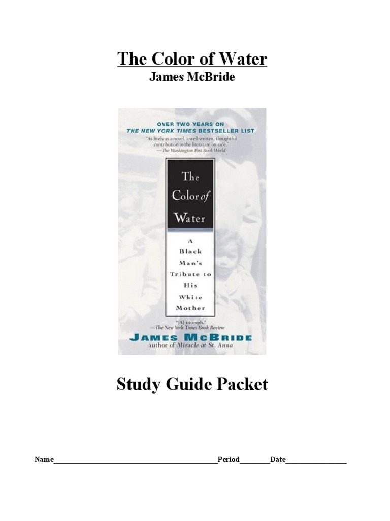 The Color of Water Study Guide Questions | PDF