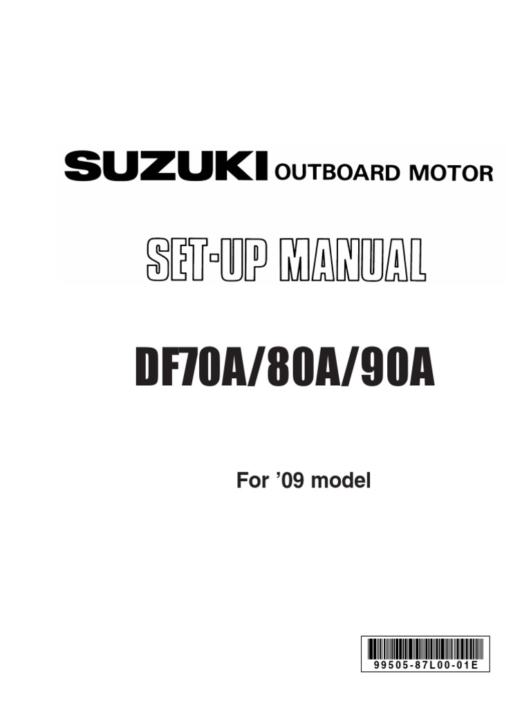 Df70a-80a-90a - 9950587l1001e Set Up Manual | PDF | Motor Oil | Nut ...