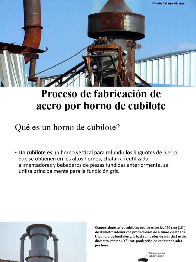Horno Cubilote | PDF | Acero | Materiales de construcción