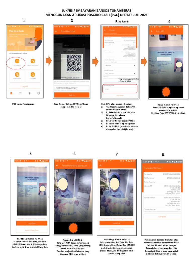 Juknis PGC Juli 2021 - Update Inputan No HP KPM Rev | PDF