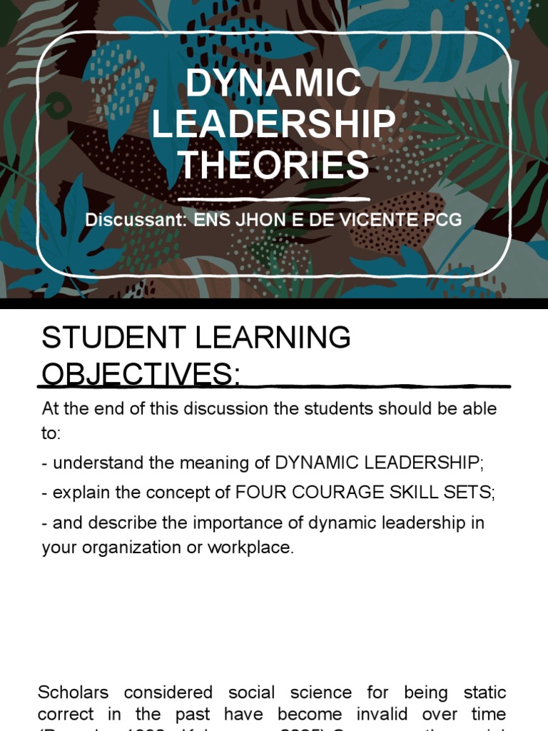 Dynamic Leadership | PDF | Leadership | Psychology
