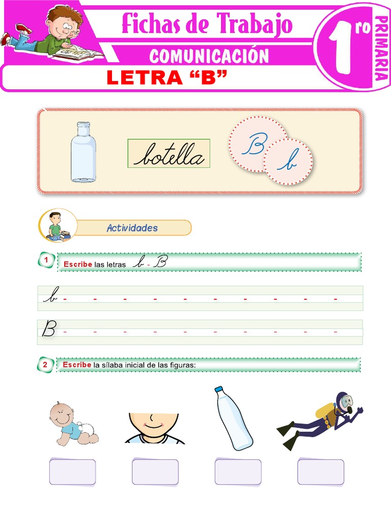 Letra "B" para Primer Grado de Primaria | PDF