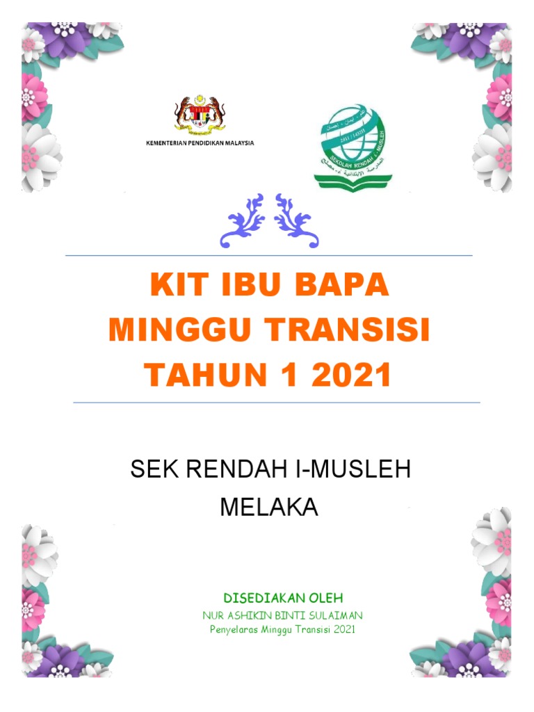 KIT IBU BAPA MINGGU TRANSISI TAHUN 1 2021-Latests | PDF | Karier ...