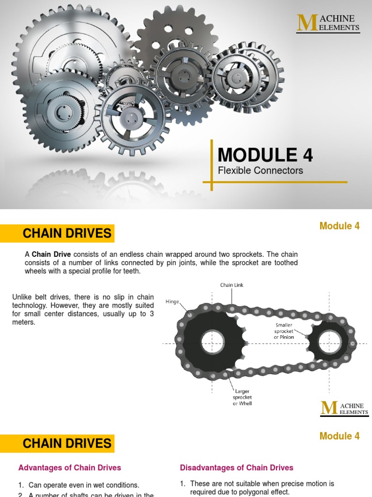 Module 4 Flexible Connectors - Chains | PDF | Belt (Mechanical ...