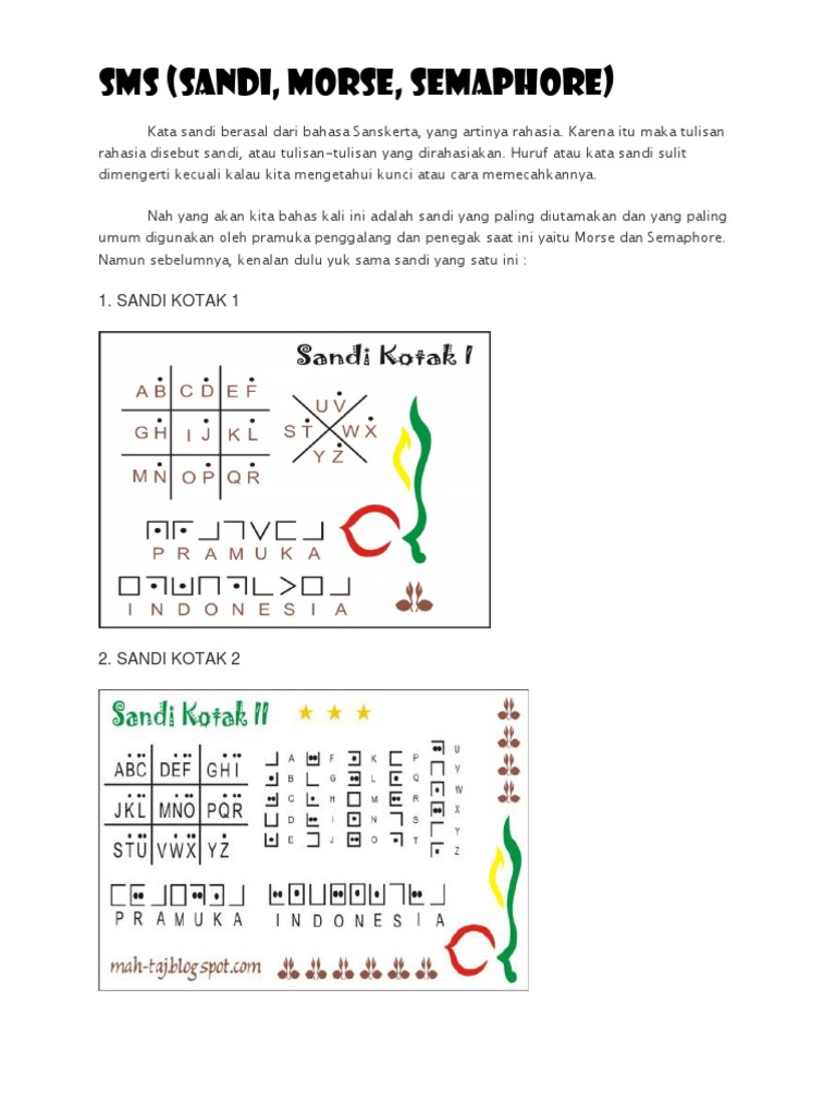 Sms (Sandi, Morse, Semaphore) | PDF | Seni & Disiplin Bahasa | Puisi