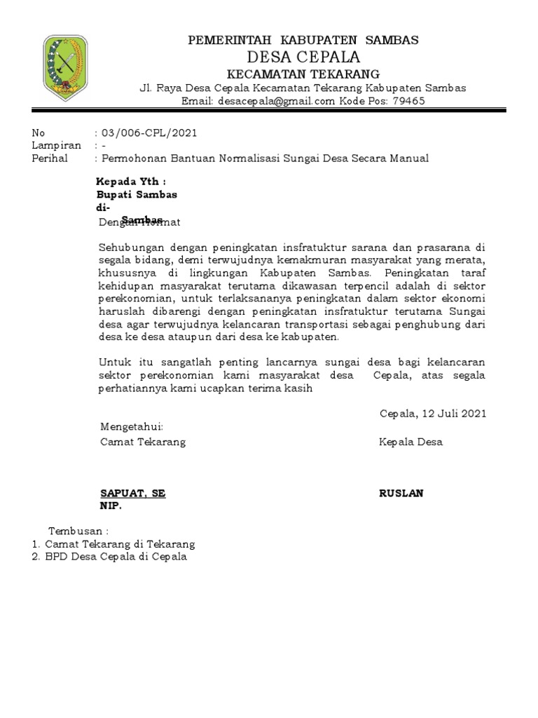 Proposal Desa NORMALISASI SUNGAI | PDF