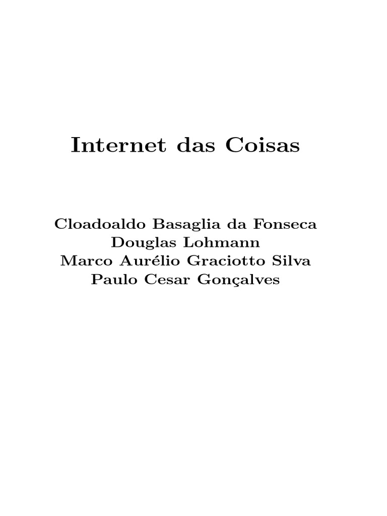 Internet Das Coisas Cloadoaldo IDE ARDUINO | PDF | Arduino | Rede de computadores
