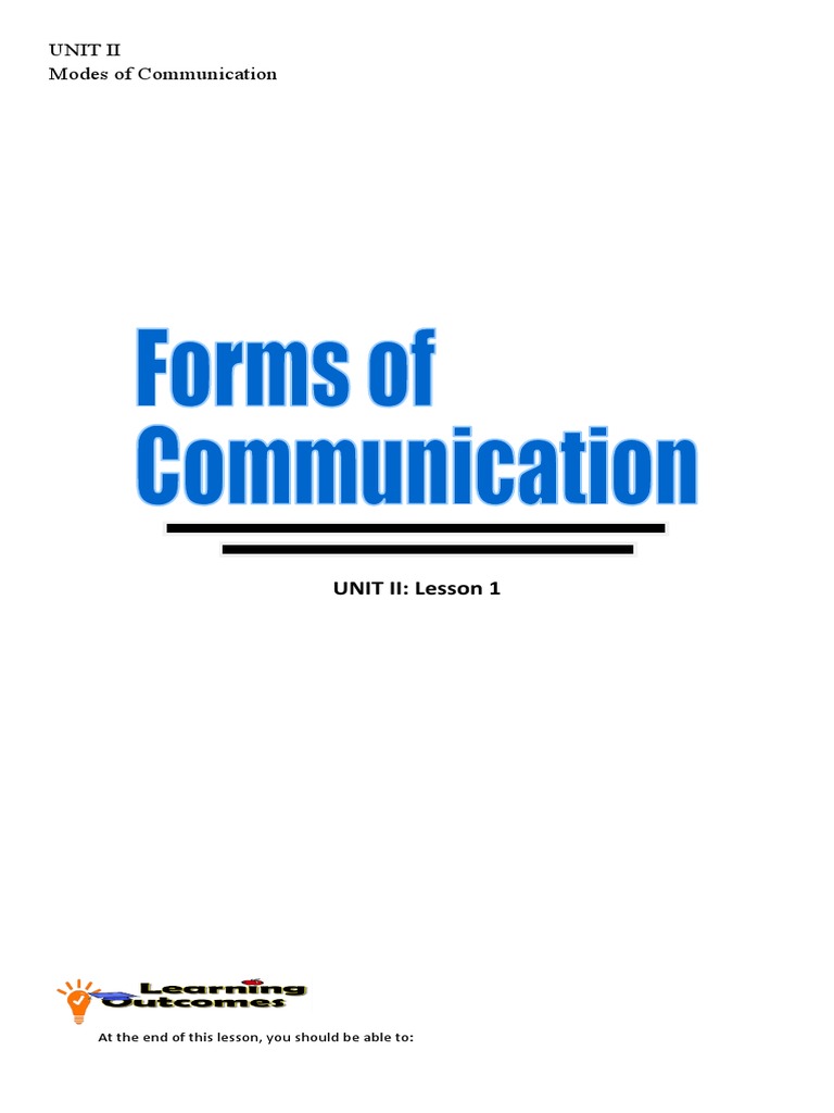 Understanding Communication Modes | PDF | Communication | Conversation