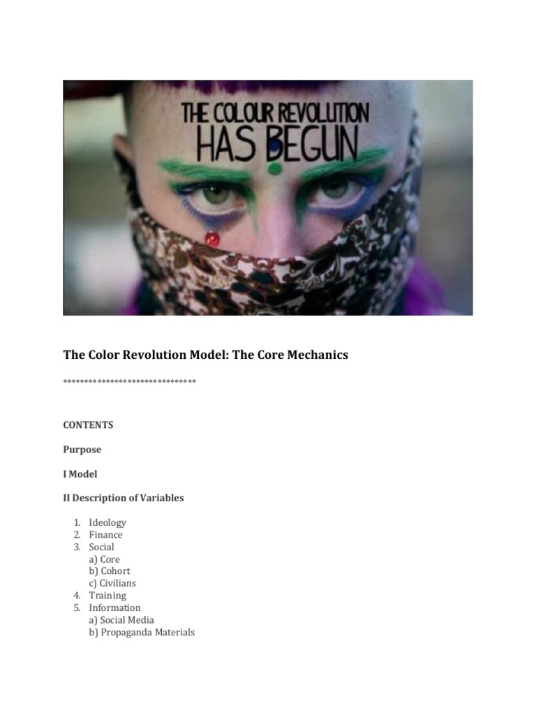 The Color Revolution Model-Compressed-2 | PDF | Social Media | Popular ...