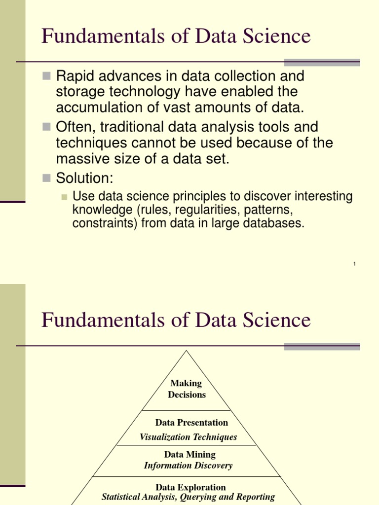 Fundamentals of Data Science | PDF | Data Mining | Internet & Web