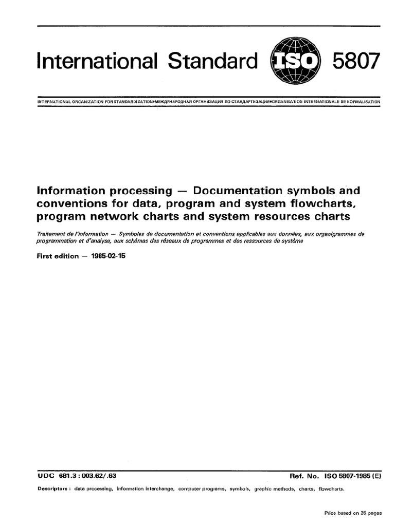 Iso 5807 - 1985 | PDF