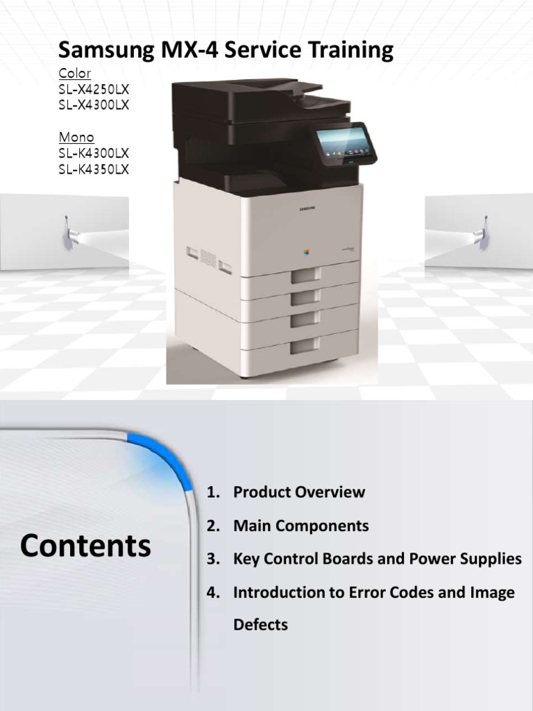 Samsung MX-4 Multifunction Printer Overview | PDF | Manufactured Goods ...