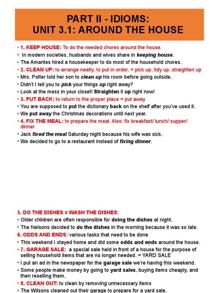 Lesson 3- Idioms (lý thuyết) | Download Free PDF | Meal | Lunch