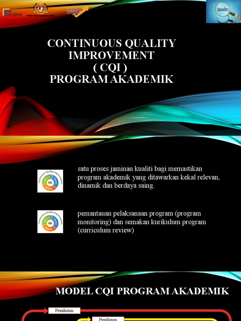 Continuous Quality Improvement (Cqi) Program Akademik | PDF