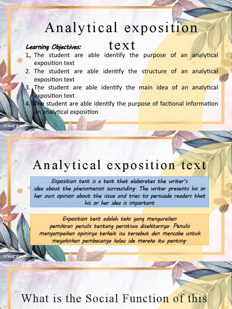 Analytical Exposition Text | PDF | Argument | Critical Thinking